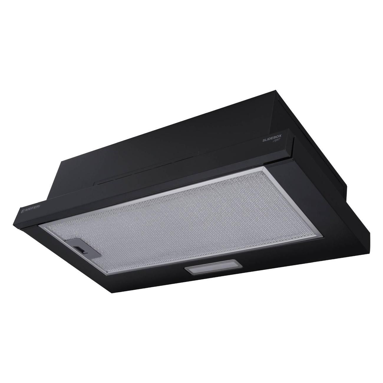 Вытяжка телескопическая кухонная MEFERI SLIDEBOX60BK LIGHT 60см