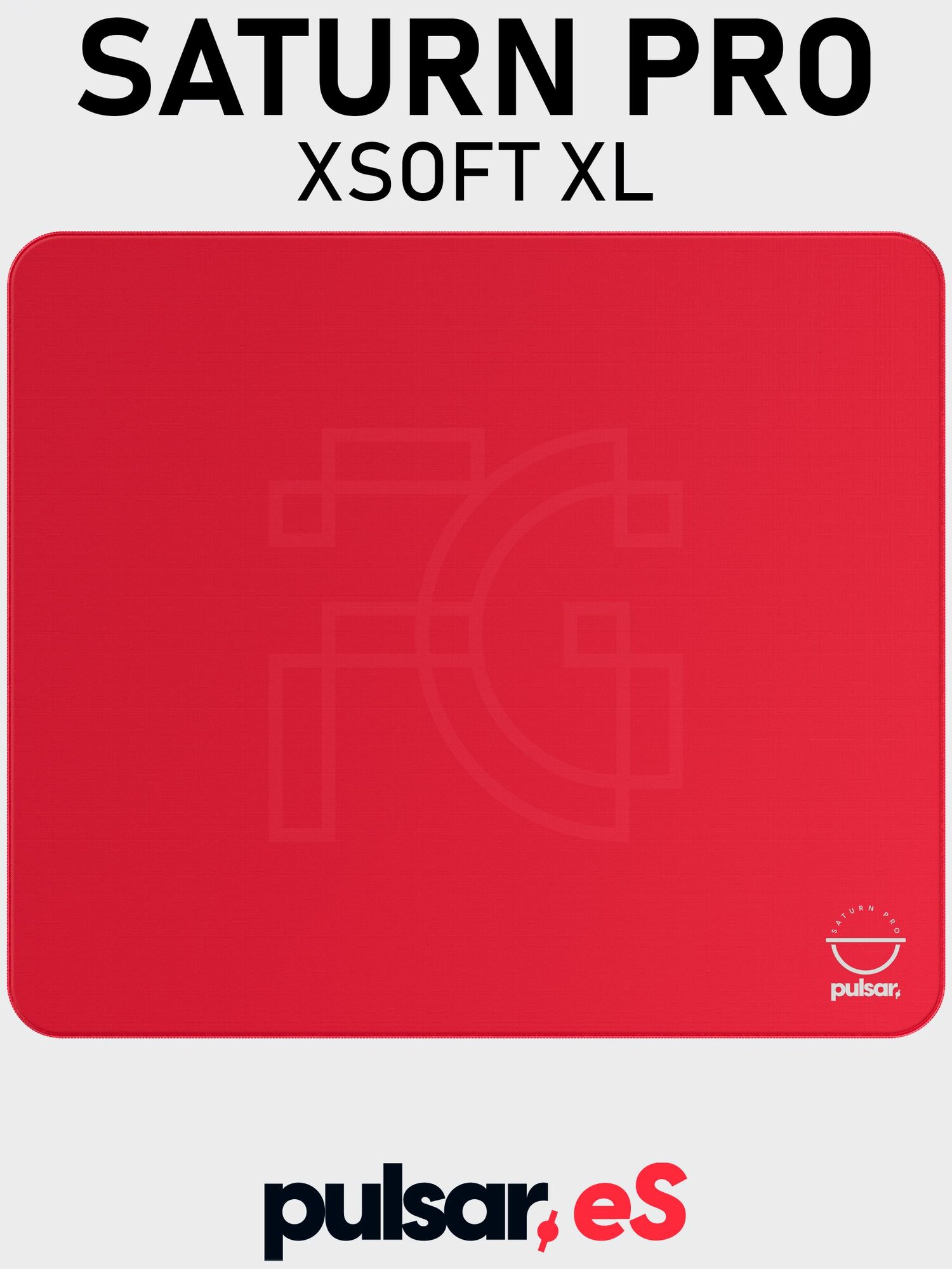 Профессиональный коврик для игровой мыши Pulsar (LGG) eS Saturn Pro Gaming Mousepad XSoft Radiant Ruby / Slimflex / 490 x 420 x 4мм XL