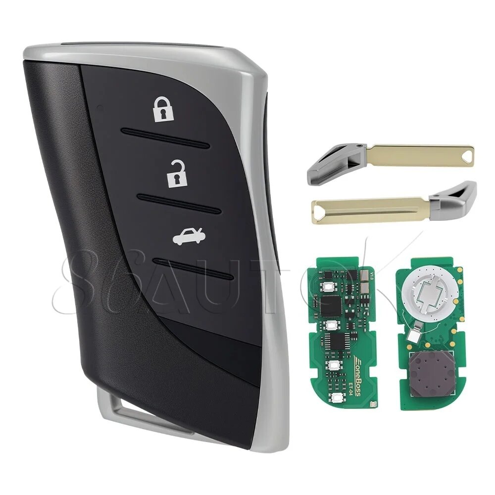 Универсальный смарт-ключ EoneBoss ET-04 для Lexus LC LS500 LS500H UX ES300H ES200, 3-Buttons Key