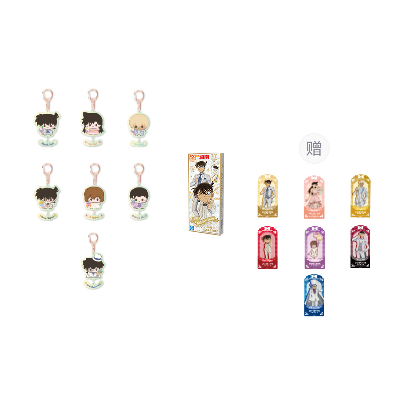 Spiritual Creations Detective Conan Case Closed 30th Anniversary Commemoration Dazzling Color Laser, Acrylic Charm 1 6