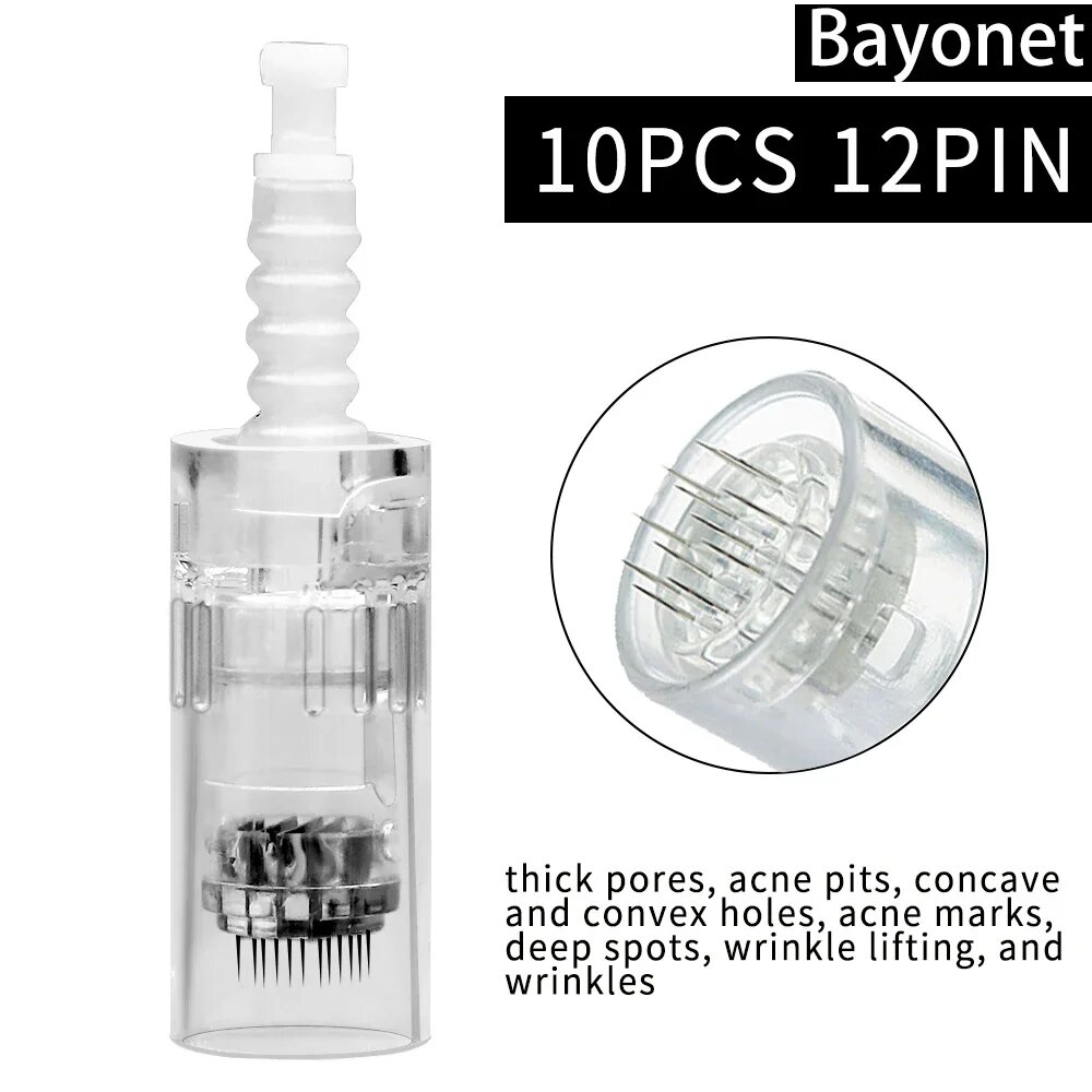 Сменные картриджи для дермапена Raiuleko 10 pcs Bayonet 12pin