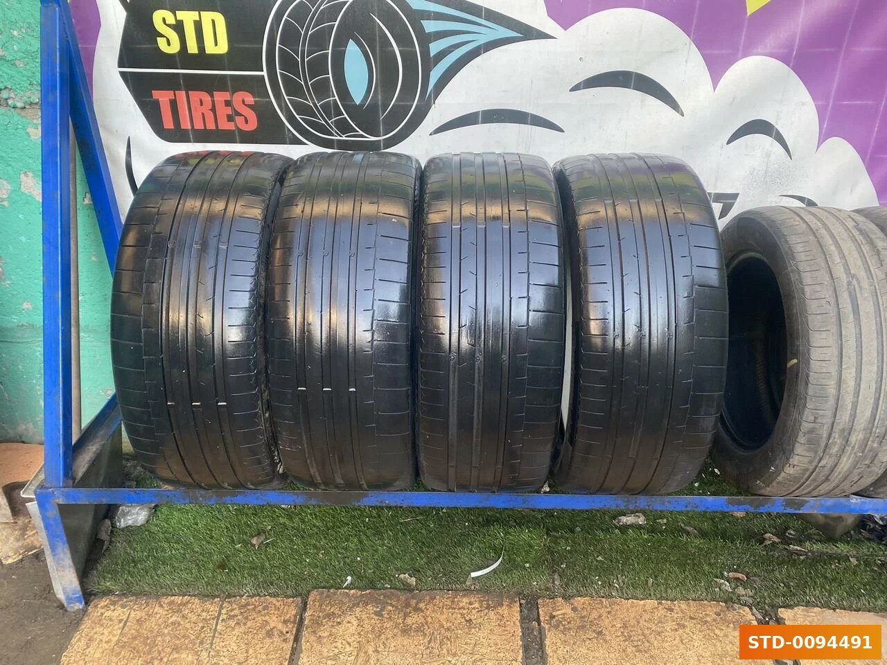 Комплект (2 шт) летних БУ шин Continental ContiSportContact 6 245/40 R21 50% износ 8087408183