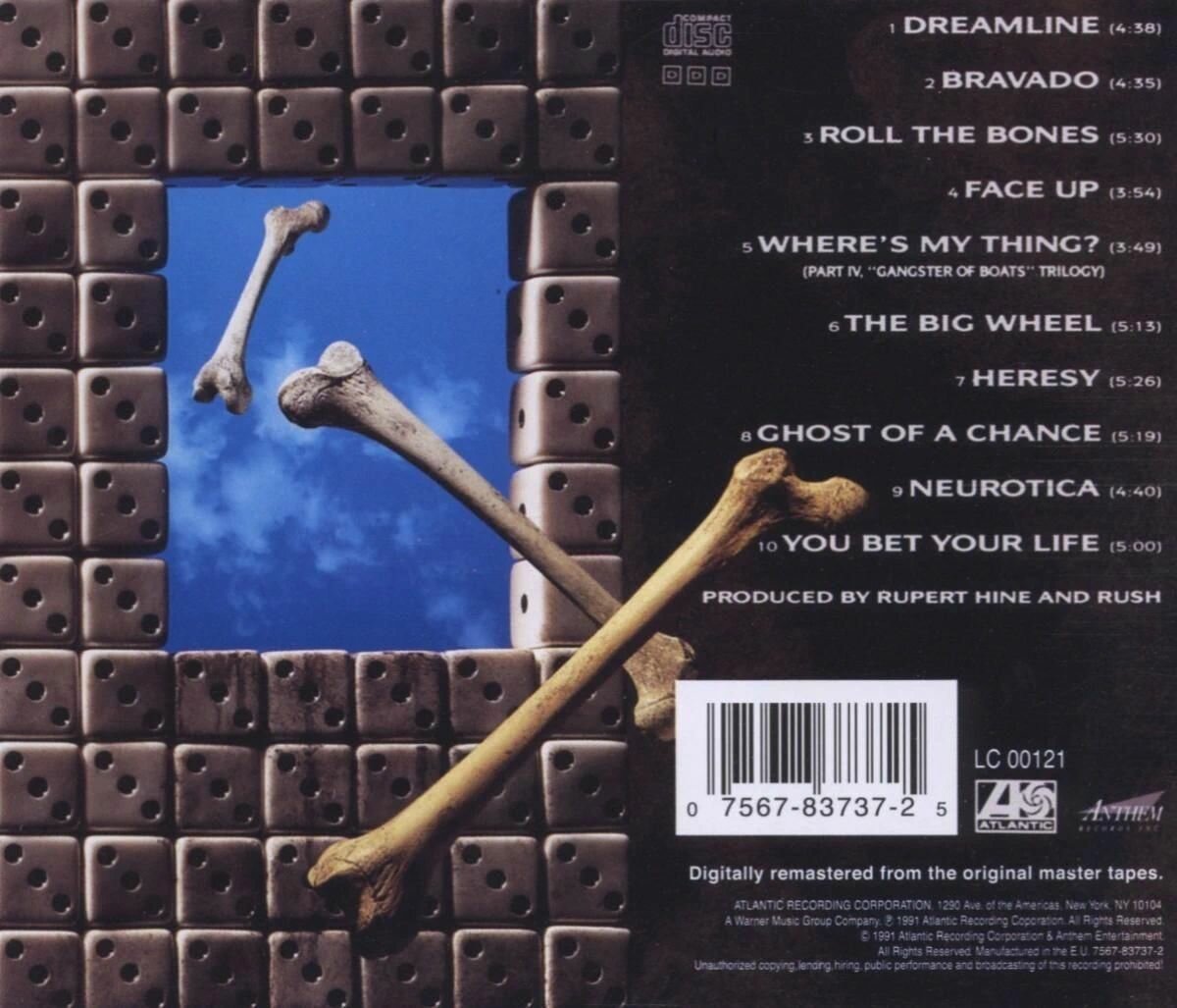 Rush: Roll The Bones (CD), 2009, Atlantic, Диск Музыкальный — фото 1