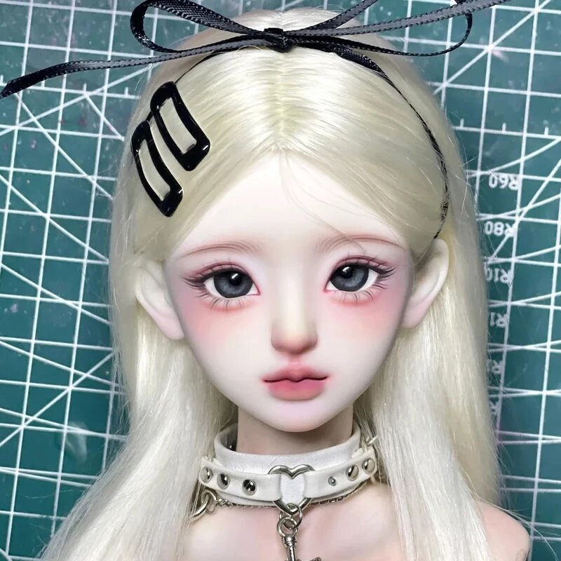 Шарнирная кукла BJD 1/4 Юрий резиновая голова makeup Nude Doll, White Skin