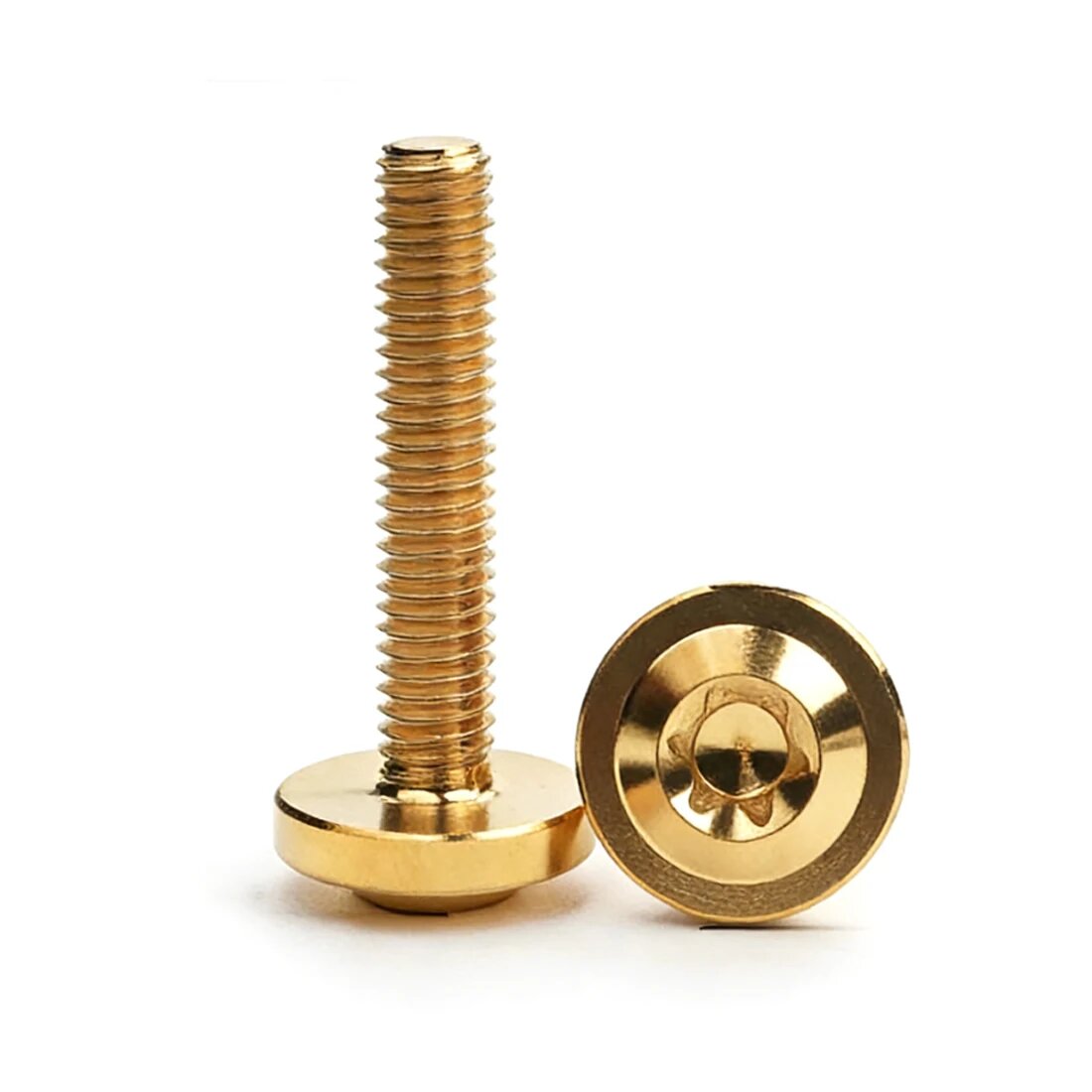 Титановые болты M4 M5 M6 M8 длиной 10-60 мм с полукруглой головкой Torx Golden, M8x20mm