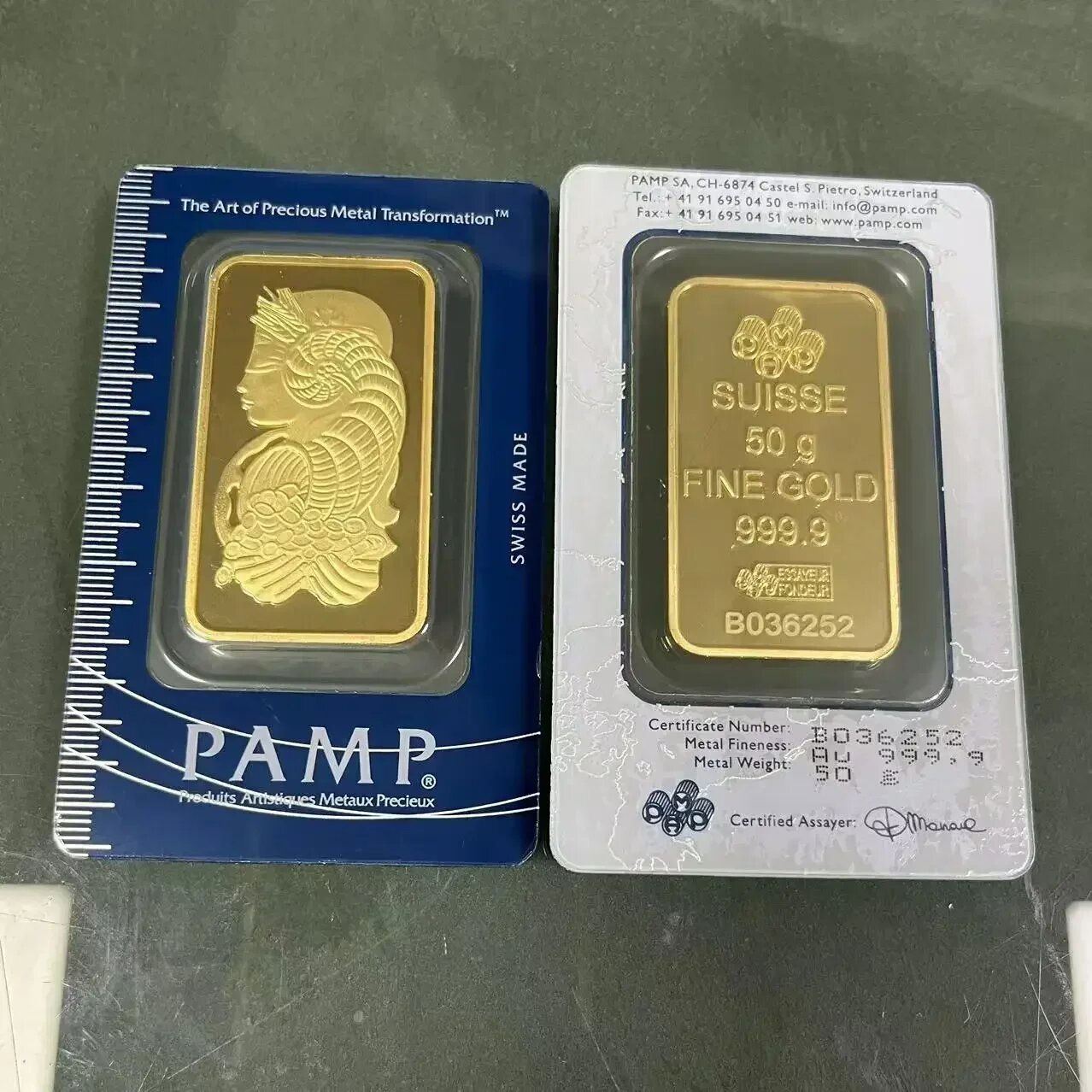 Золотой слиток Suisse 50 г 999.9, Lady PS50g