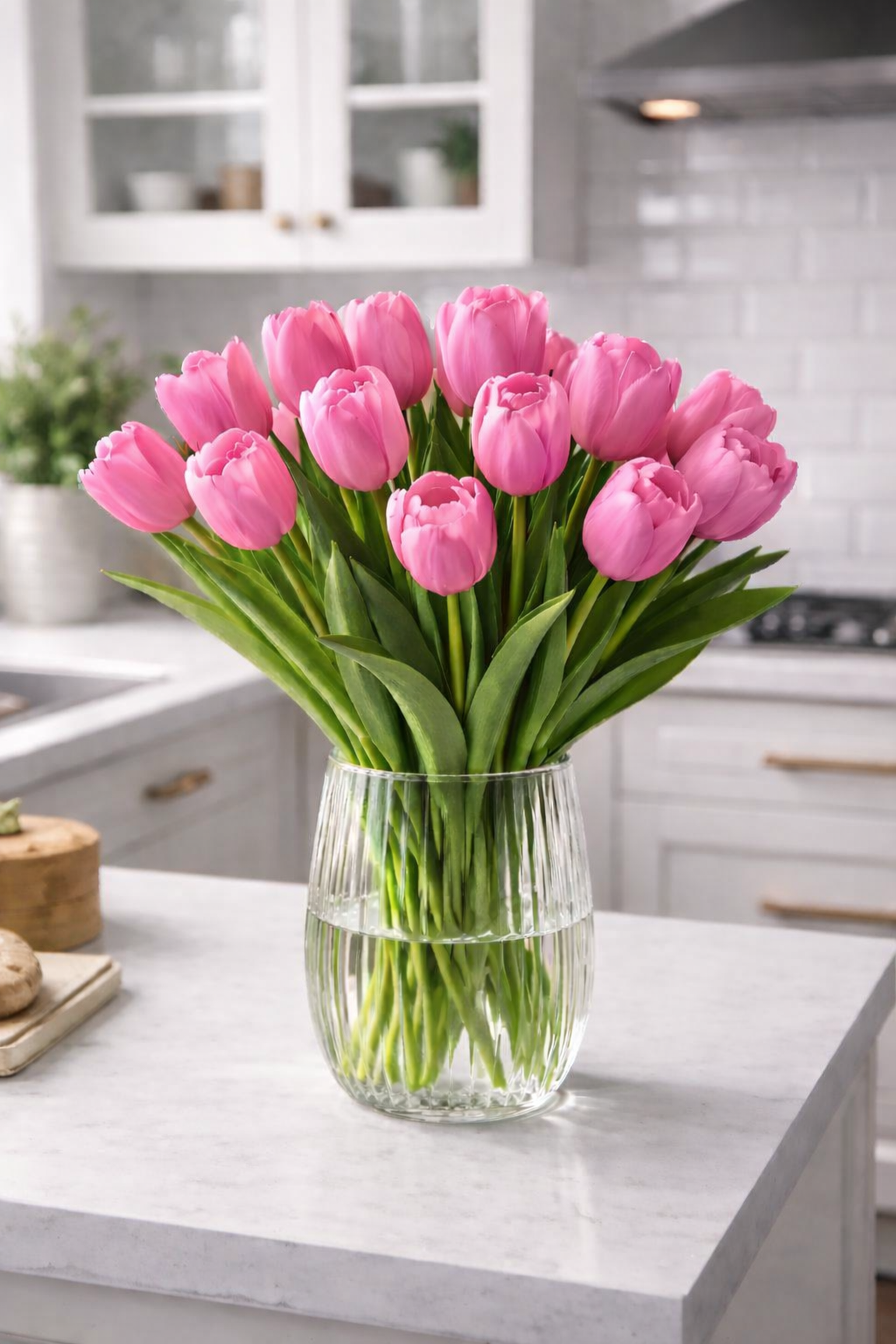 Искусственные тюльпаны розовые для декора, 10шт, премиум качество