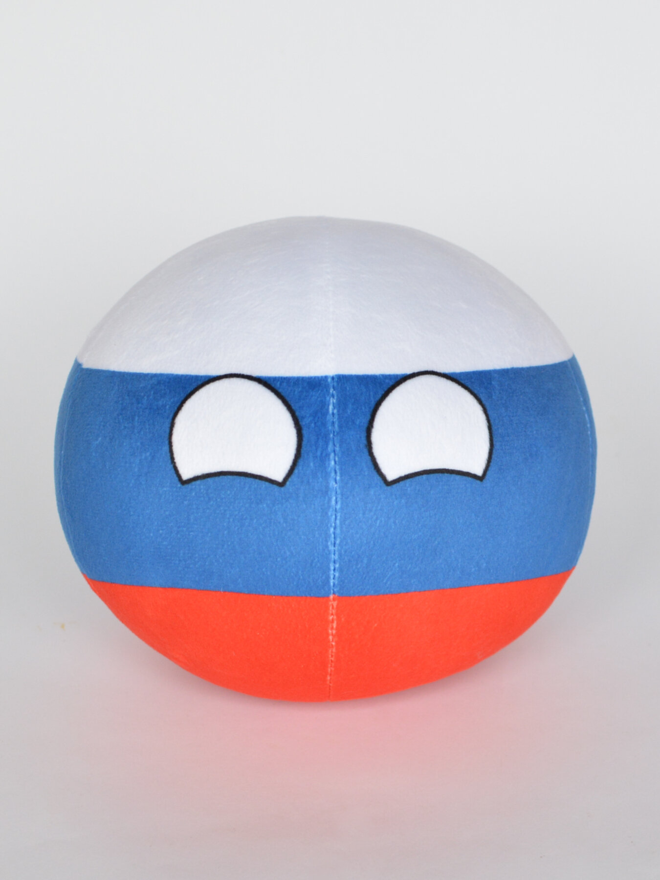 Мягкая игрушка кантрибол Олег (флаг России) - весёлый взгляд / плюшевый countryball / купить в Countryballs Shop