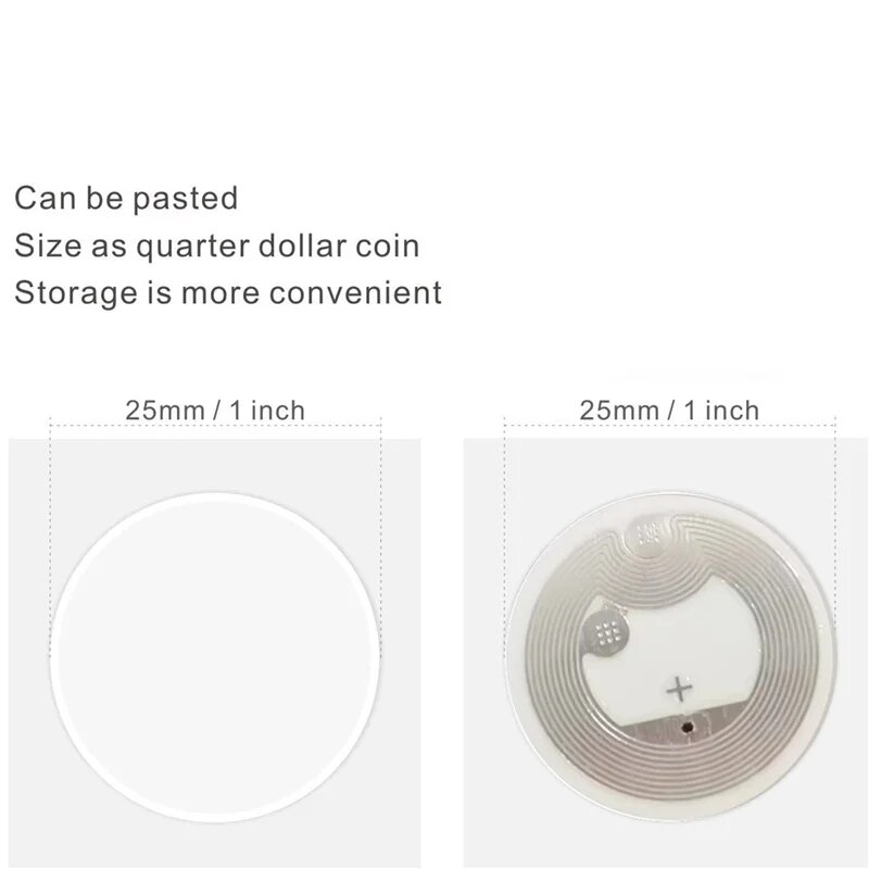 NFC наклейки Ntag216 888 байт 1000 шт