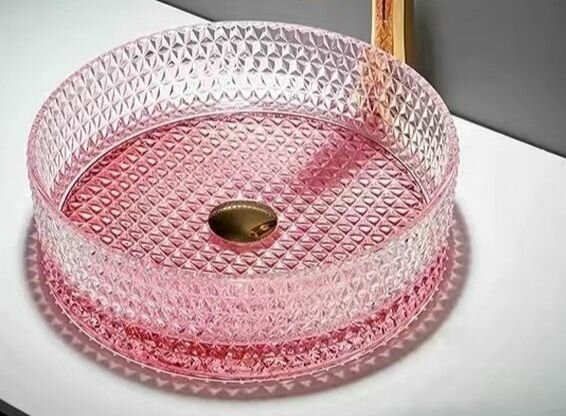 Кристаллино-стеклянная чаша-раковина для умывания