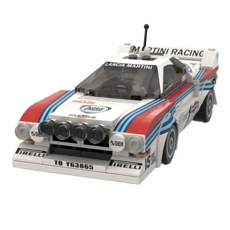 Строительные блоки MOC Lancia Rally 037 Martini, 239 шт