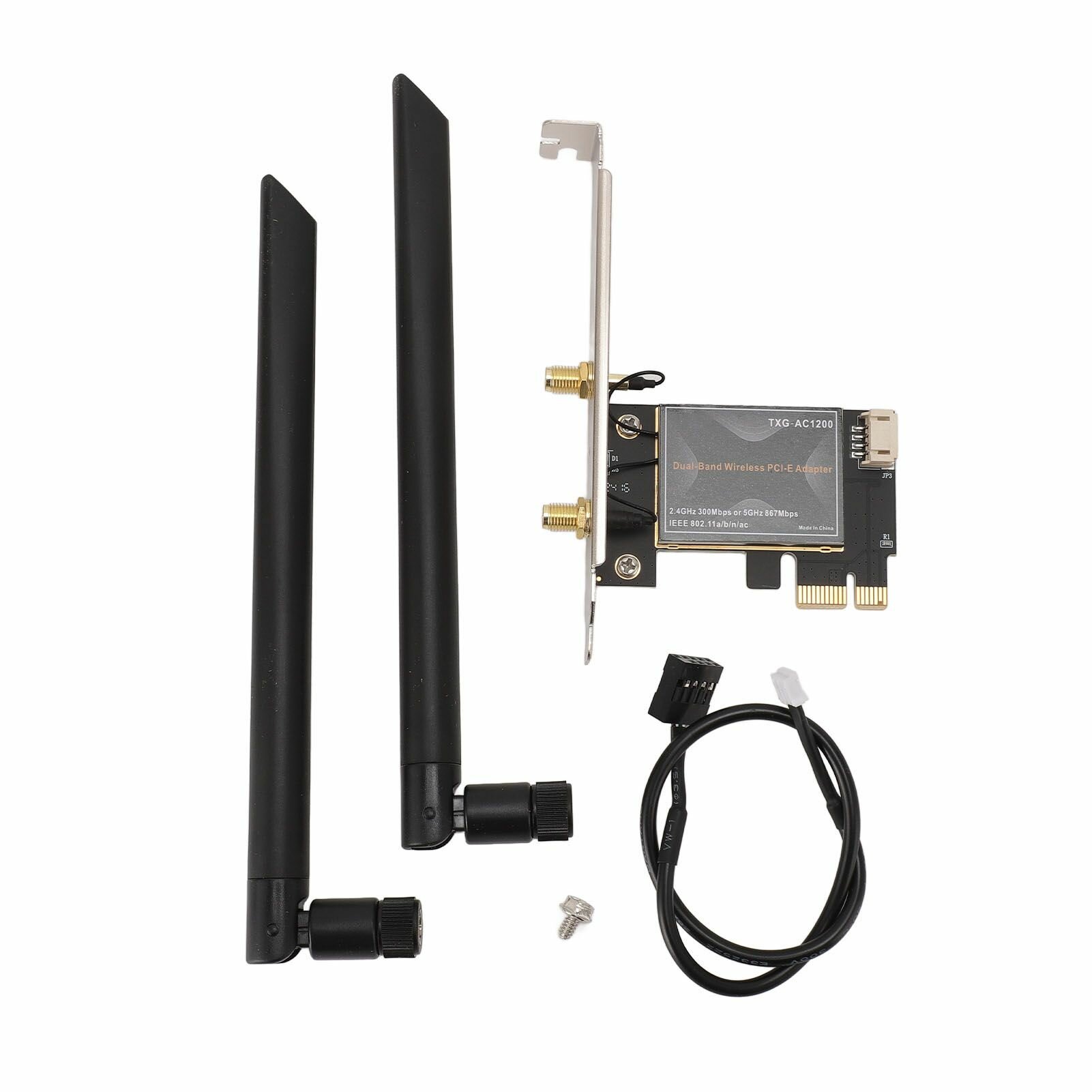 Сетевой адаптер 1435ac, 867 Мбит/с, BT 4.1, PCI-E x1, 8 дБ