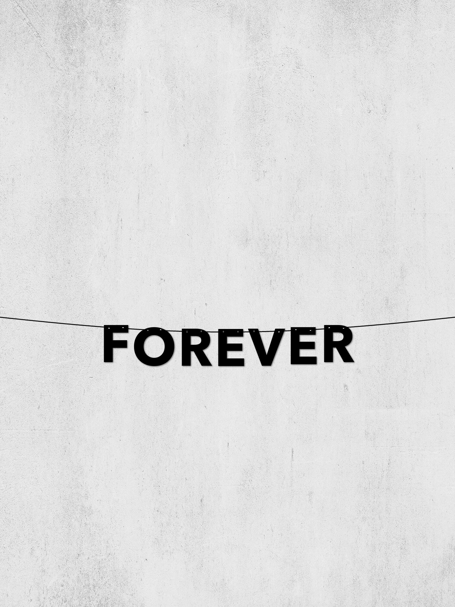 Гирлянда Forever из букв Стильный декор для праздников и интерьера, 10 см, долговечный материал