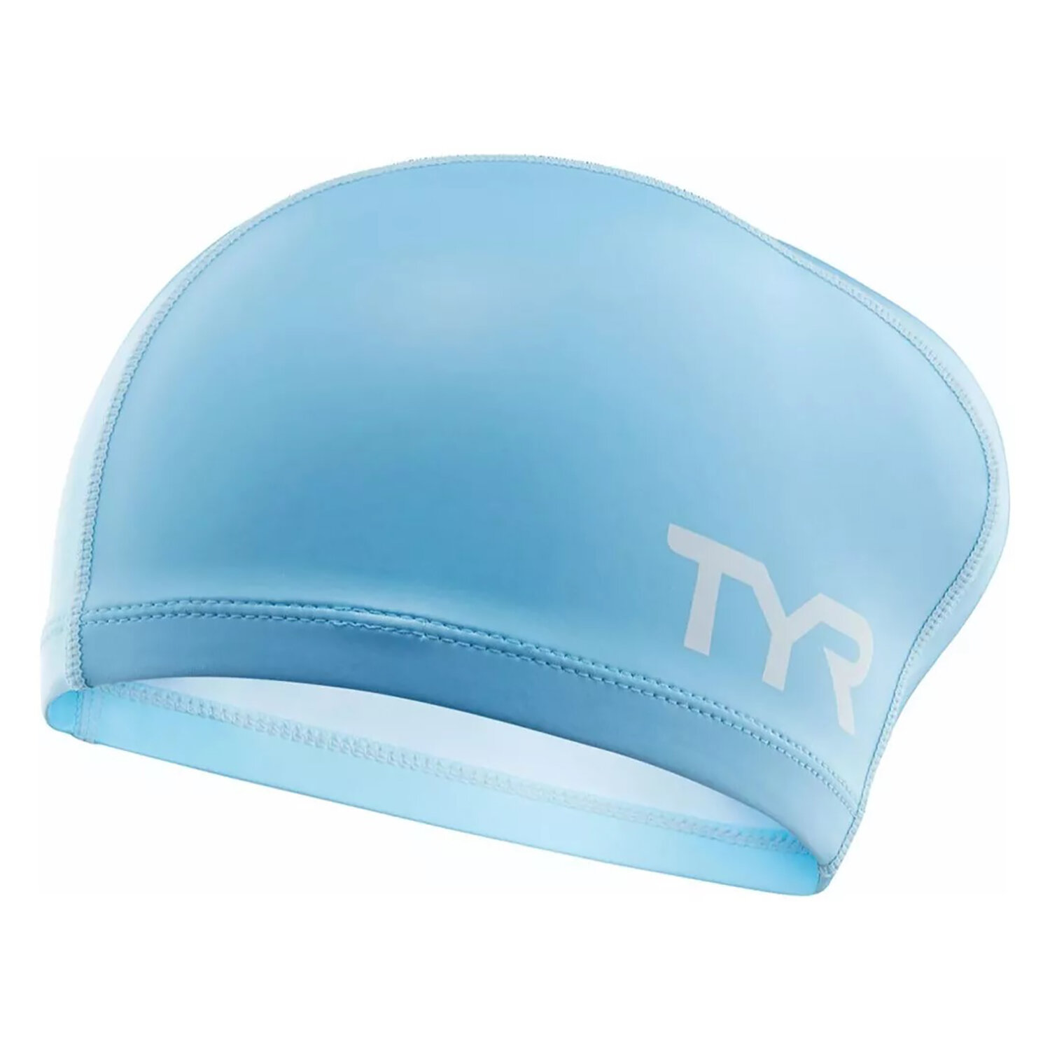 Шапочка для плавания TYR Long Hair Silicone Comfort Swim Cap Голубой
