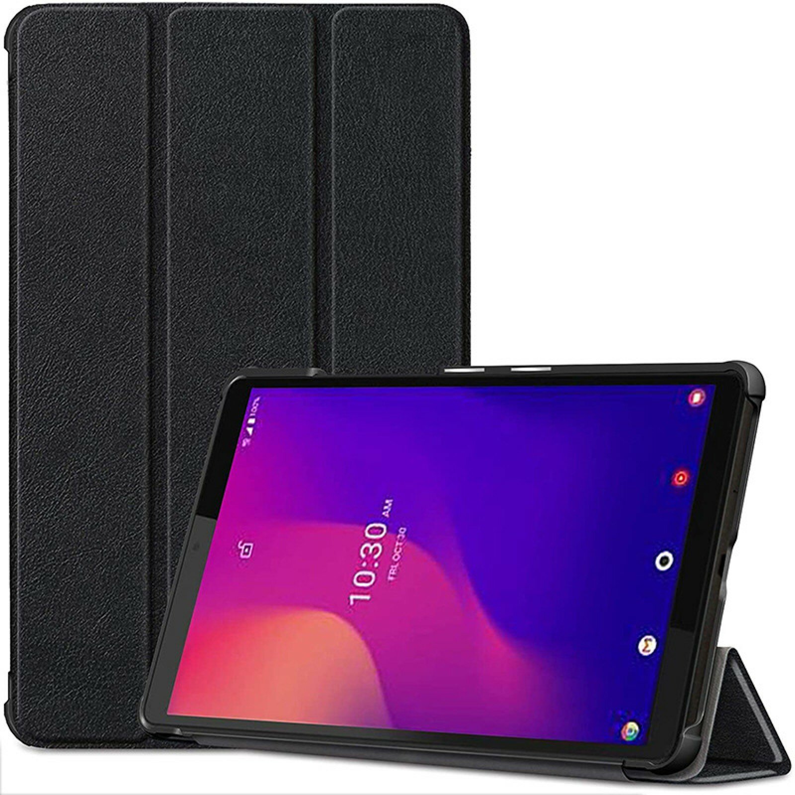 Умный чехол MyPads для Alcatel 3T 8 2020 (9032X) ультратонкий пластиковый черный