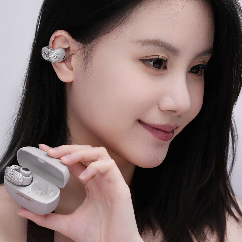 Аксессуар для наушников Bose Ultra Open-Ear - Стиль Змея Удача (только аксессуар) Цвет：Серебряная Змея