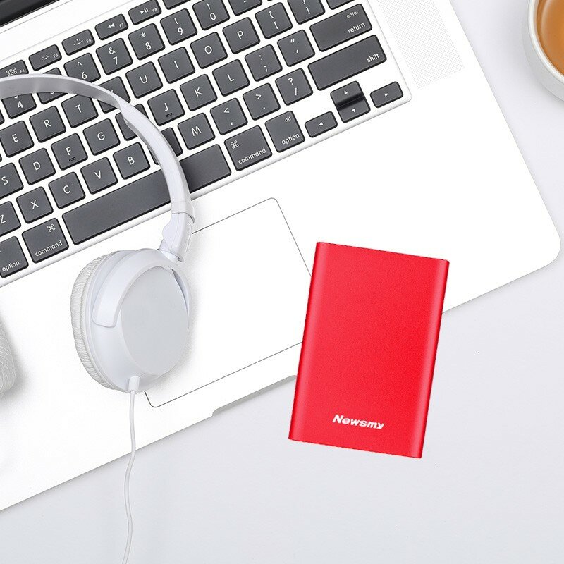 Newsmy 500 ГБ портативный механический жесткий диск Type-C интерфейс серия Mingyue розовый 2.5 дюйма 118 МБ/с