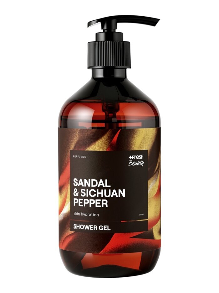 Гель для душа парфюмированный 4FRESH сандал и сычуаньский перец, 450 мл