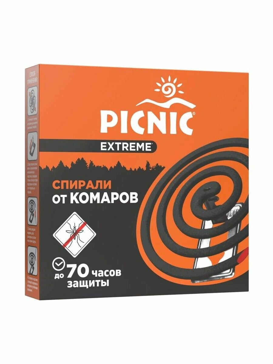 Арнест PICNIC Extreme Анти-комариная спираль Средство инсектицидное, 10 шт