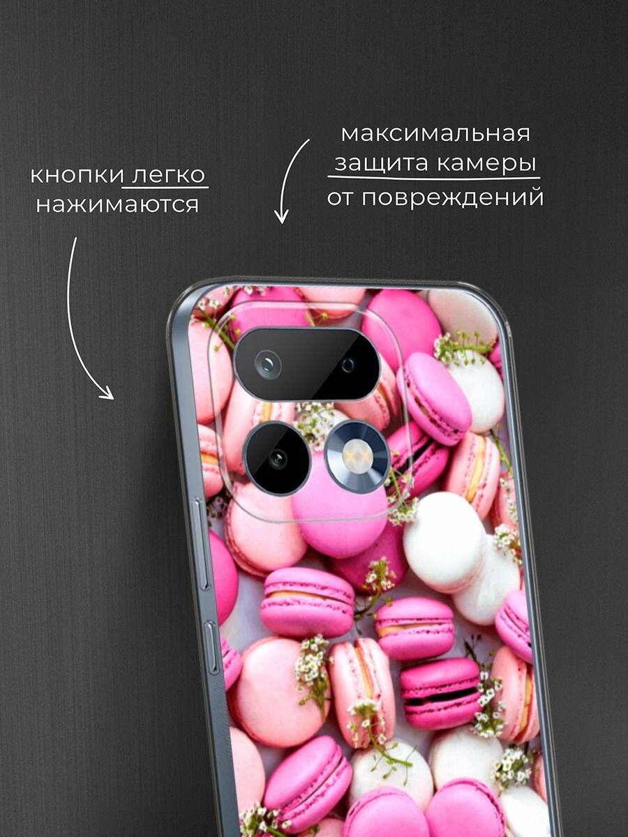 Чехол на Realme 16 Pro / Реалме 16 Про с принтом Сладкие макаруны — фото 1