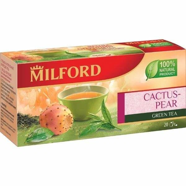 Чай MILFORD Зеленый ароматизир. ягода опунции (ягода кактуса) (20 пакетиков) 35г
