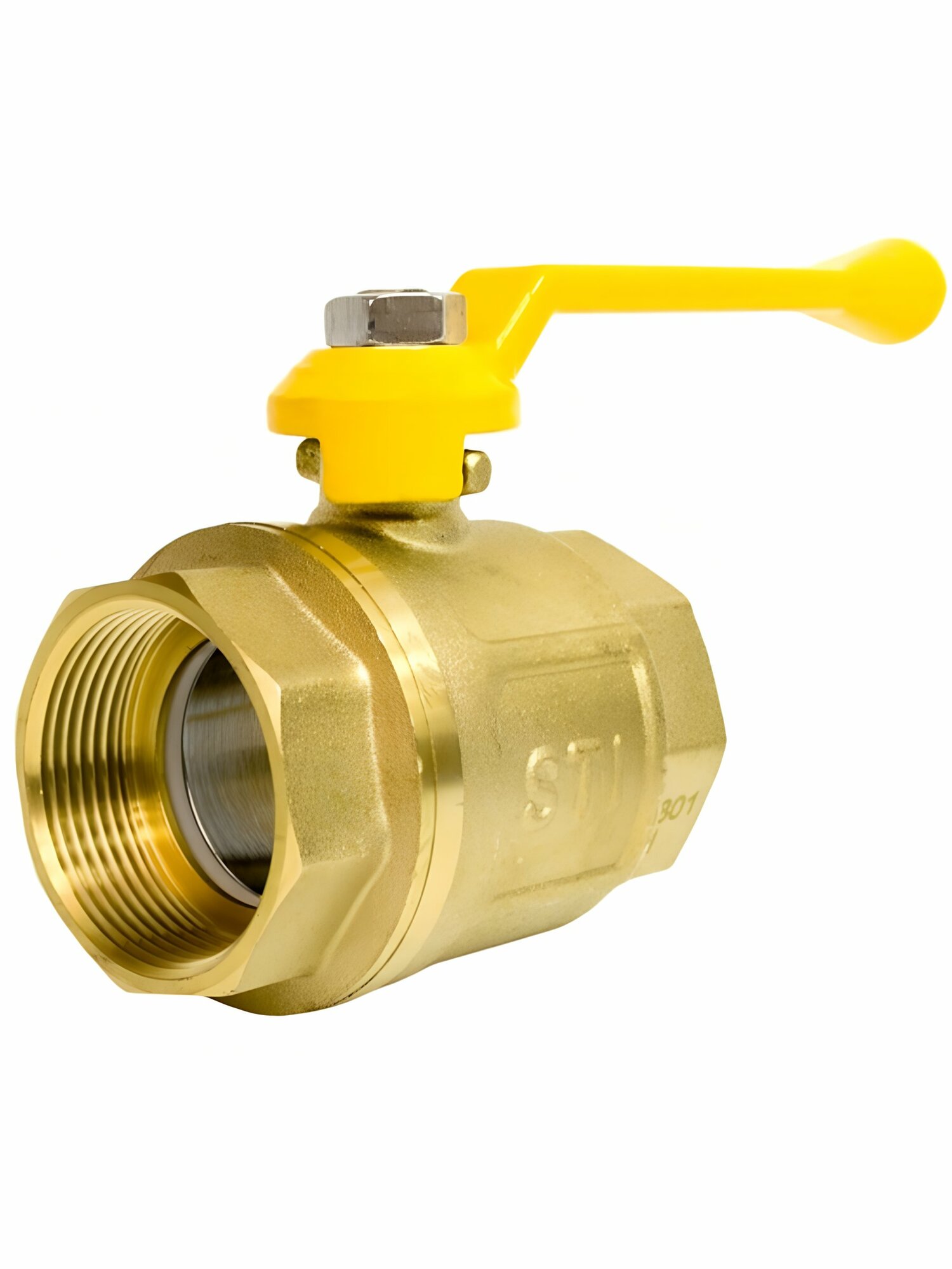 Кран для газа STI 1"1/2 г-г с ручкой — надежная запорная арматура для газовых систем. Качественный газовый кран 1.5 дюйма.