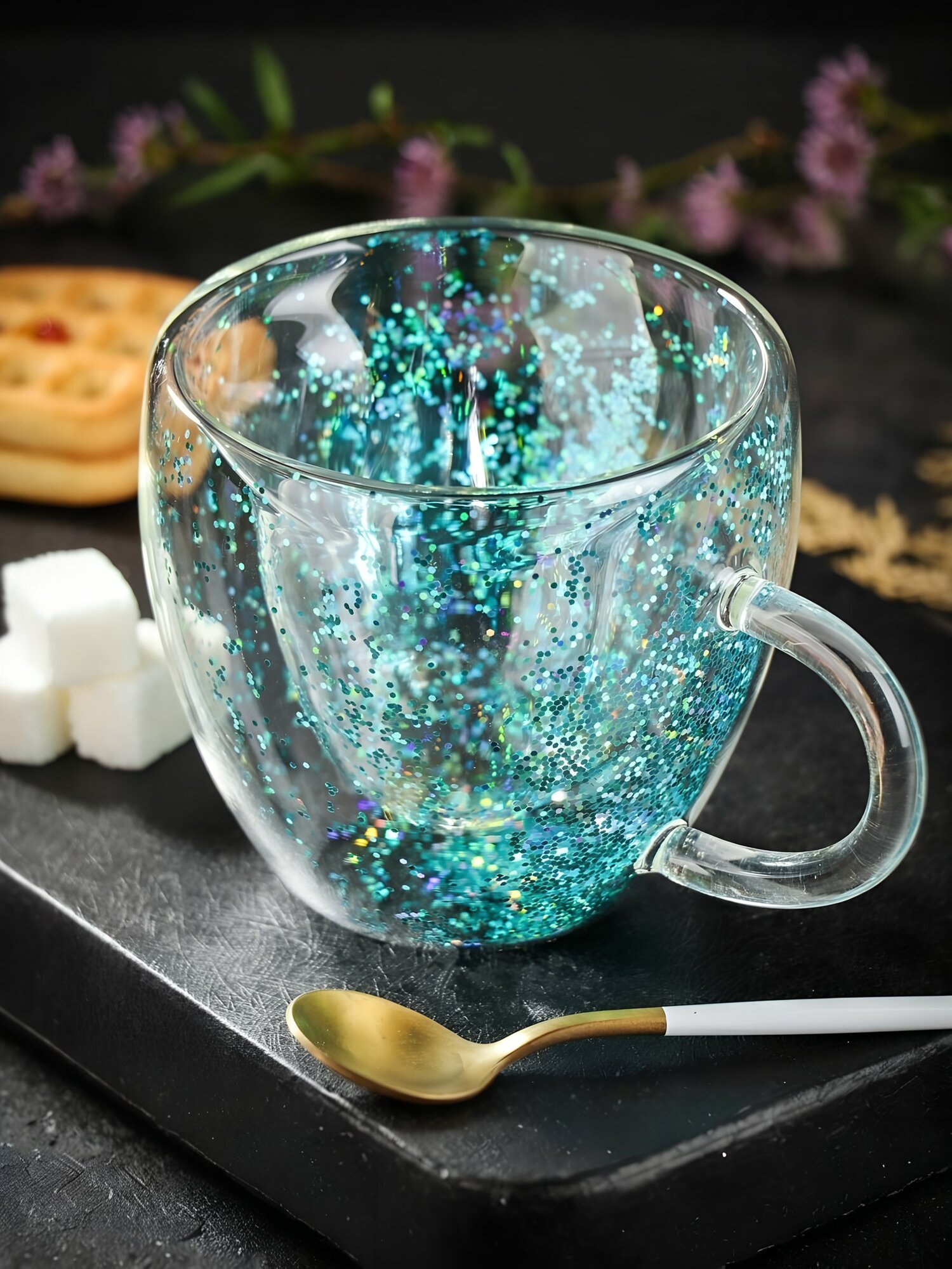 Кружка стекло, 250 мл, двойные стенки, Y6-10116