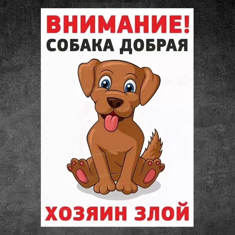 Табличка информационная злая собака-наклейки для автомобиля декоративная наклейка на окно автомобиля Y72