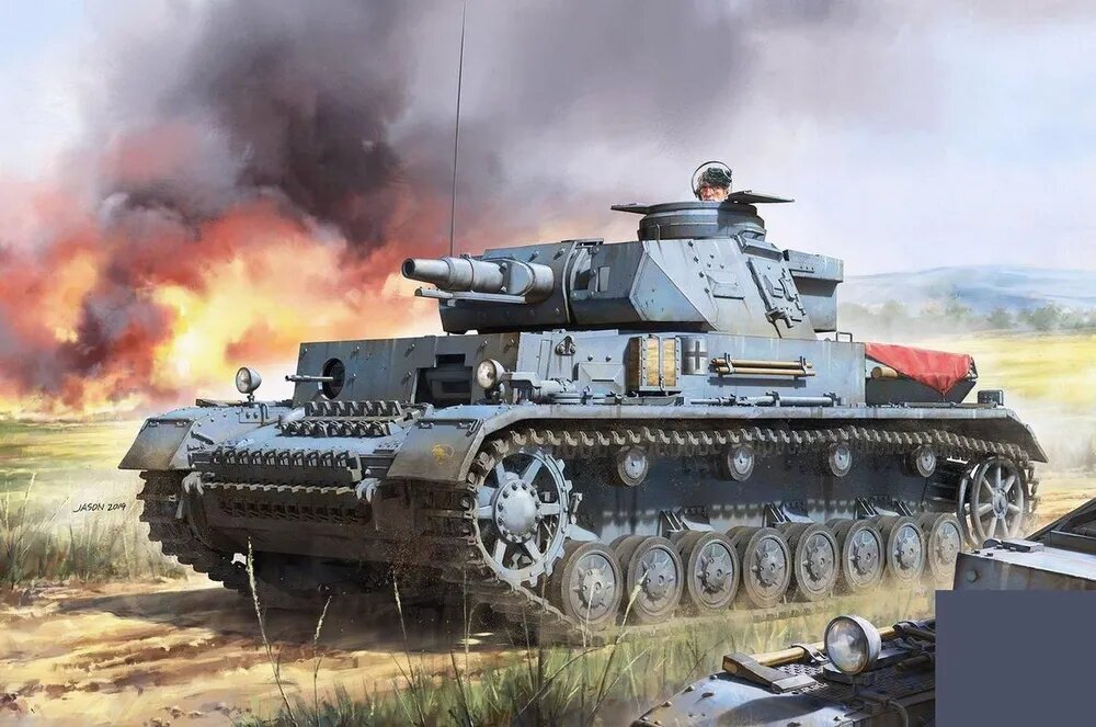 Бордюр BT-003 1/35 Немецкая модель танка PANZER IV F1 BT-003 3IN1
