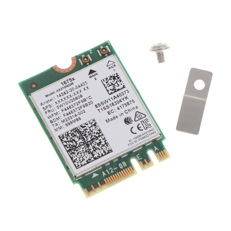 1675x AC двухдиапазонный 2,4 Гбит/с Wi-Fi 6E Беспроводная карта AX210 Wifi AX210NGW 802.11AX Bluetooth 5,2 Ноутбук для Win11