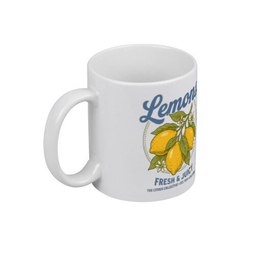 Кружка «Лимоны y2k с лимонами винтаж стиль lemons vintage» (белый)