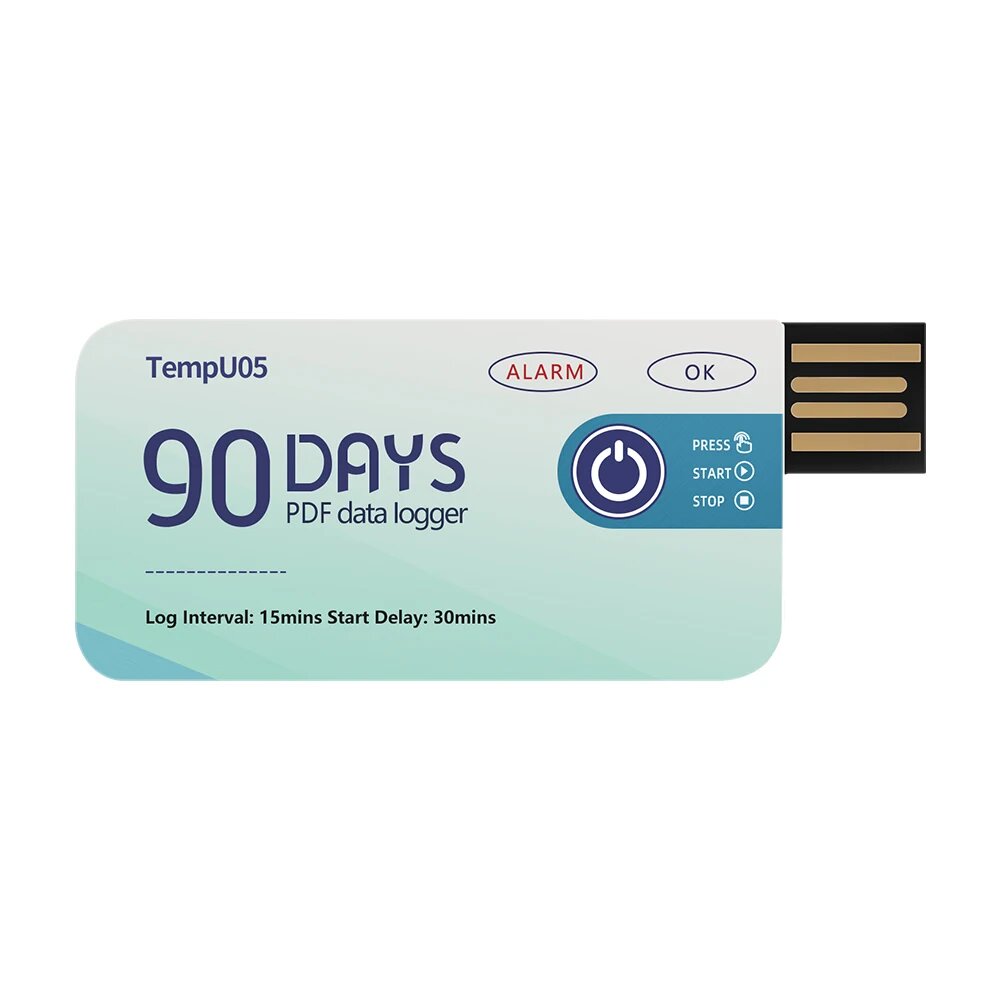 Одноразовый USB-регистратор температуры JUANJUAN 10000 точек 90 days