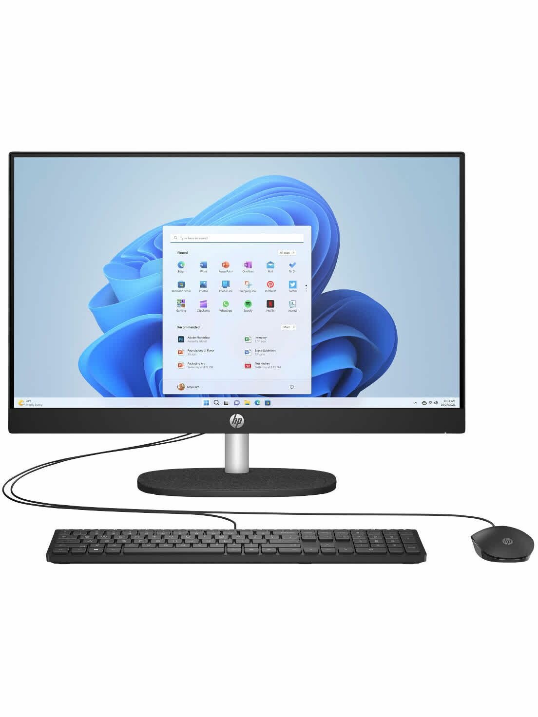 Моноблок HP All-in-One 24-cr0253nh клавиатура мышь черный A0CQ5EA