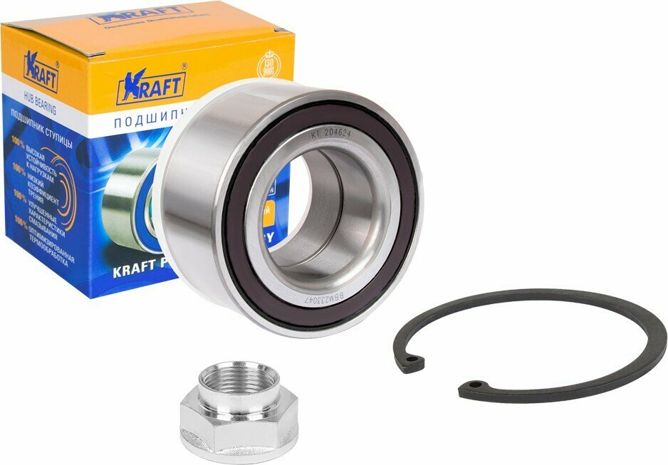 Комплект подшипника ступицы передней KRAFT KT 204624 Mazda 3 II 09-13, 6 II 07-12