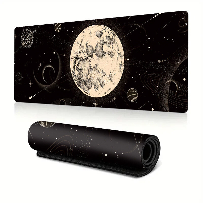 Коврик для стола и клавиатуры игрового типа с аниме тематикой анти скользящий увеличенный размер на основе резины