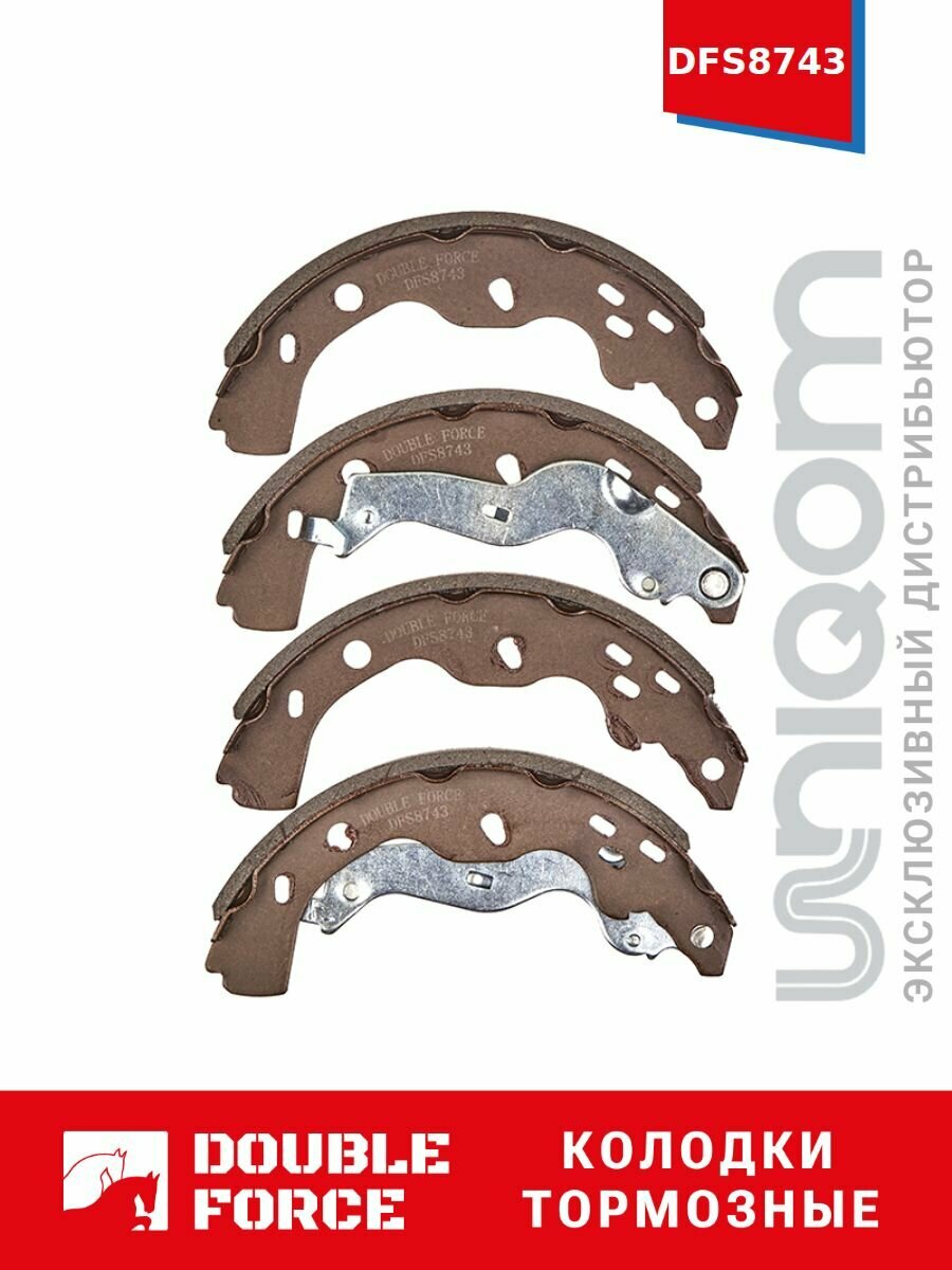 Колодки тормозные задние барабанные FIAT SEDICI 2006 - 2014 / SUZUKI SX4 2006 - 2015 Double Force DFS8743