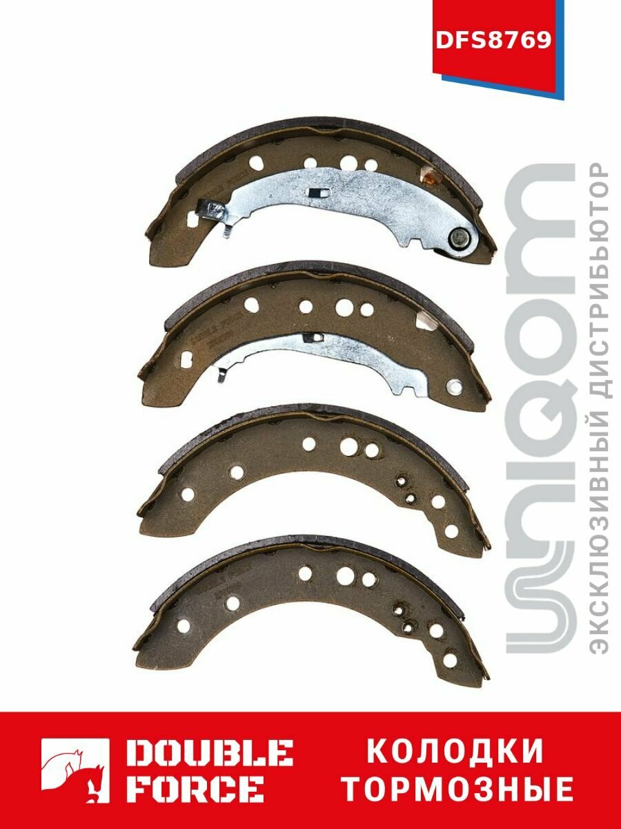 Колодки тормозные задние барабанные Mitsubishi COLT 2002 - 2012 Double Force DFS8769