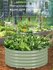 Металлический ящик для растений "GARDEN PLANTING BOX", светло-зеленый