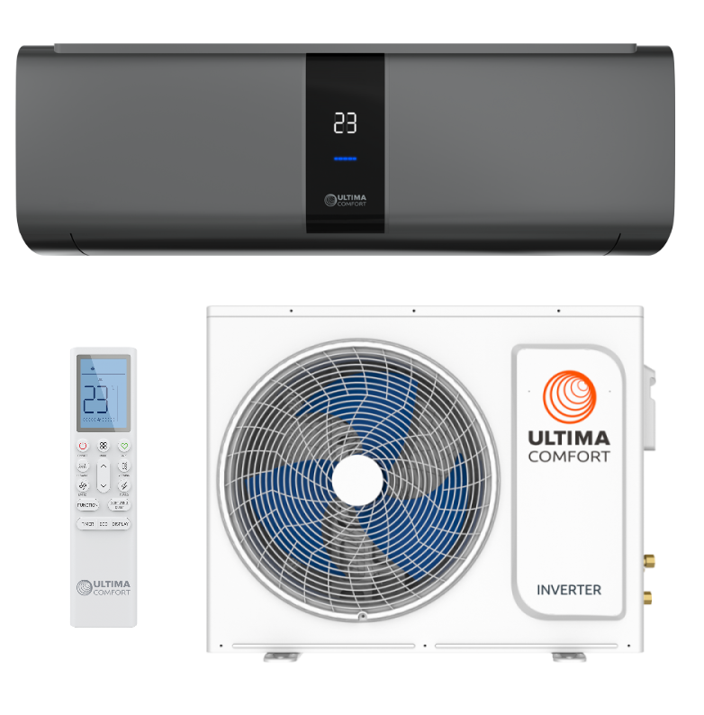 Инверторная сплит-система ULTIMA COMFORT ELYSIUM NERO Inverter ELN-I07PN на 20 кв. м компрессор GREE