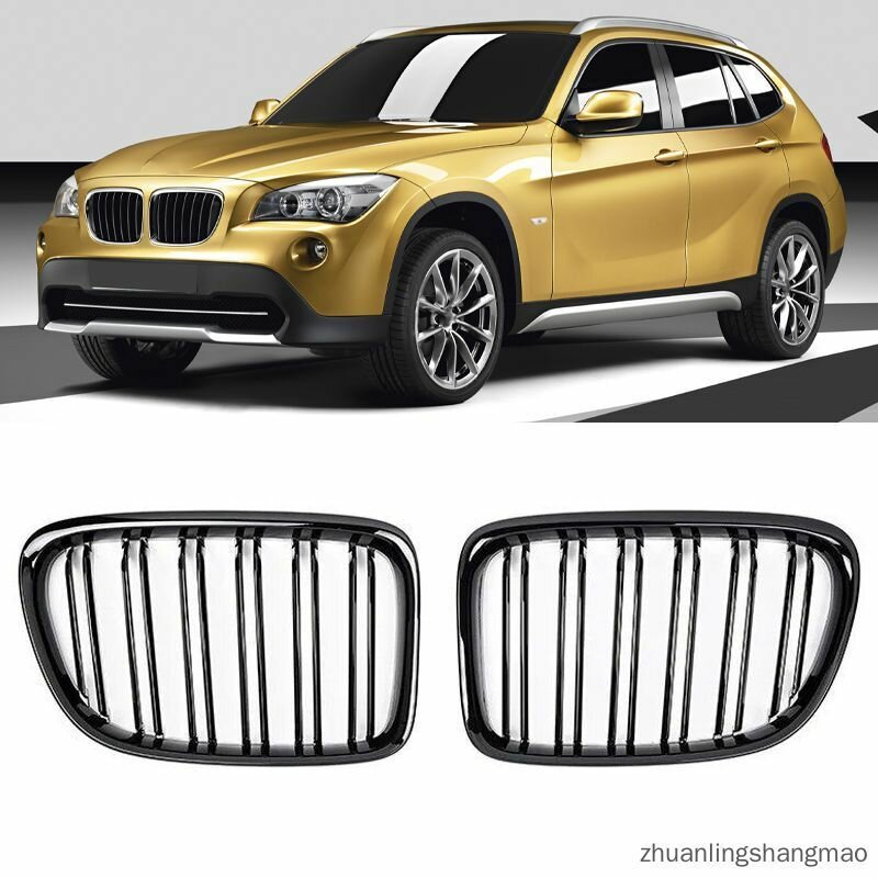 Решетка радиатора BMW X1 E84 передняя — комплект глянцевых гоночных грилей из ABS для обновления передней части