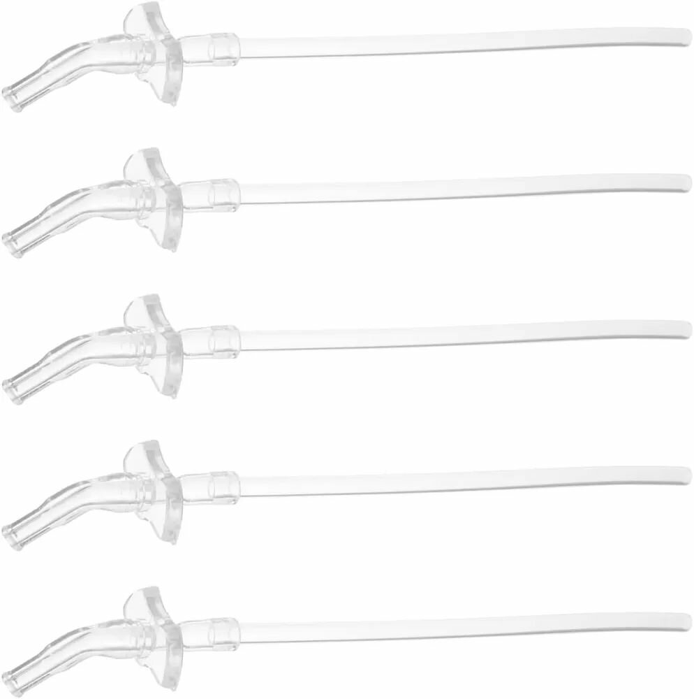 Трубочки для коктейлей "Clear", 21 см, 5 шт