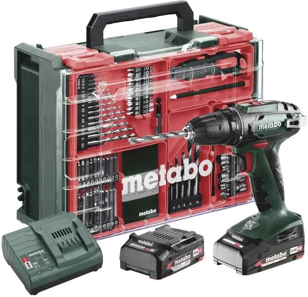 Дрель ударная Metabo BS 18 Set патрон: быстрозажимной реверс (кейс в комплекте) (602207710)