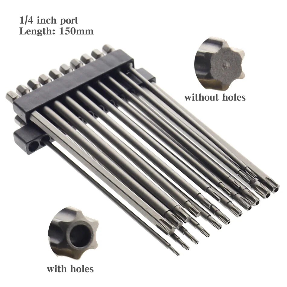 Набор отверток Torx T6-T40, цвет T25, 150 мм