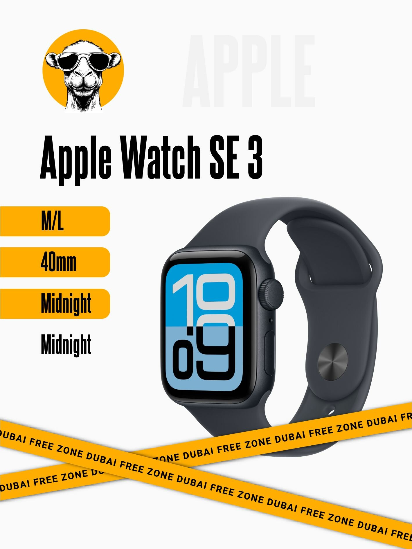 Смарт-часы Apple Watch SE 3 2025 40mm Midnight M/L
