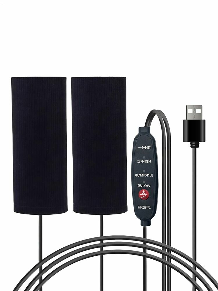 Ручки (грипсы) с подогревом для мотоциклов, скутеров и велосипедов, USB, 3 режима (45–60 °C)