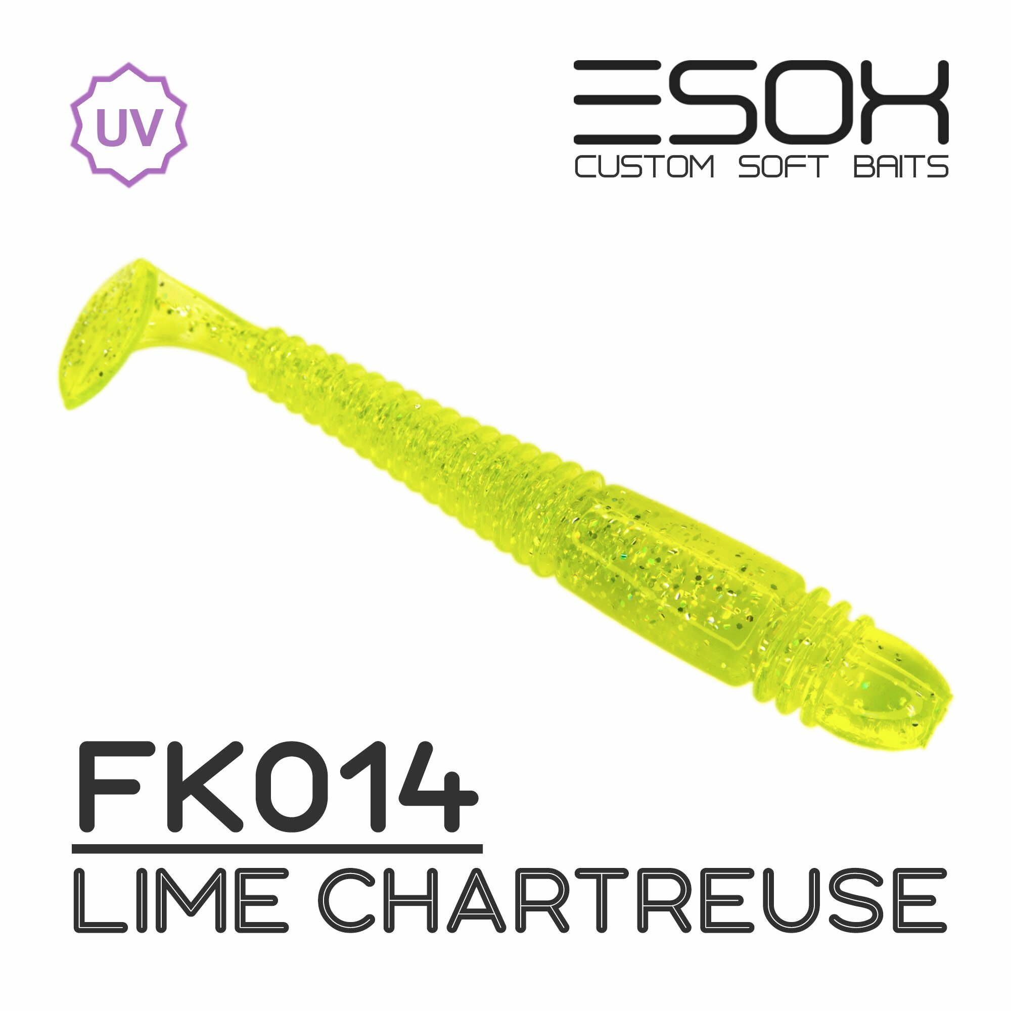 ESOX Tiga 3.9" (100мм) 5 шт. / Мягкая приманка для рыбалки