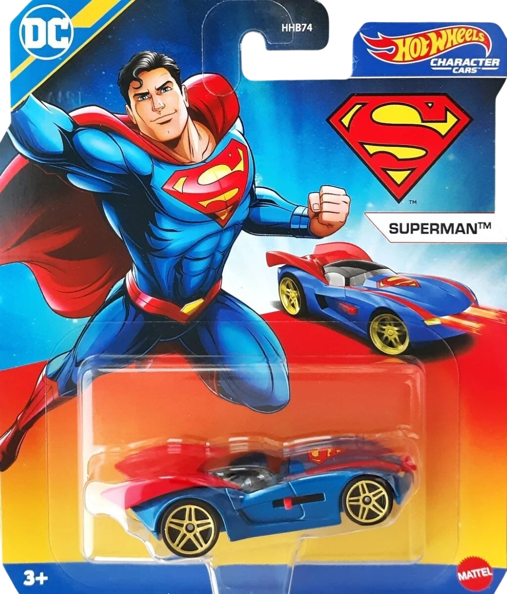 Машинка Mattel Hot Wheels Герои блокбастеров HXC92 1:64, Супермэн