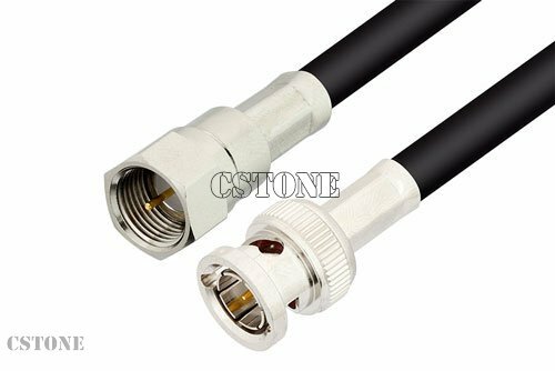 75 Ohm BNC штыревой к 75 Ом F штыревой кабель используя 75 Ом RG59 коаксиальный