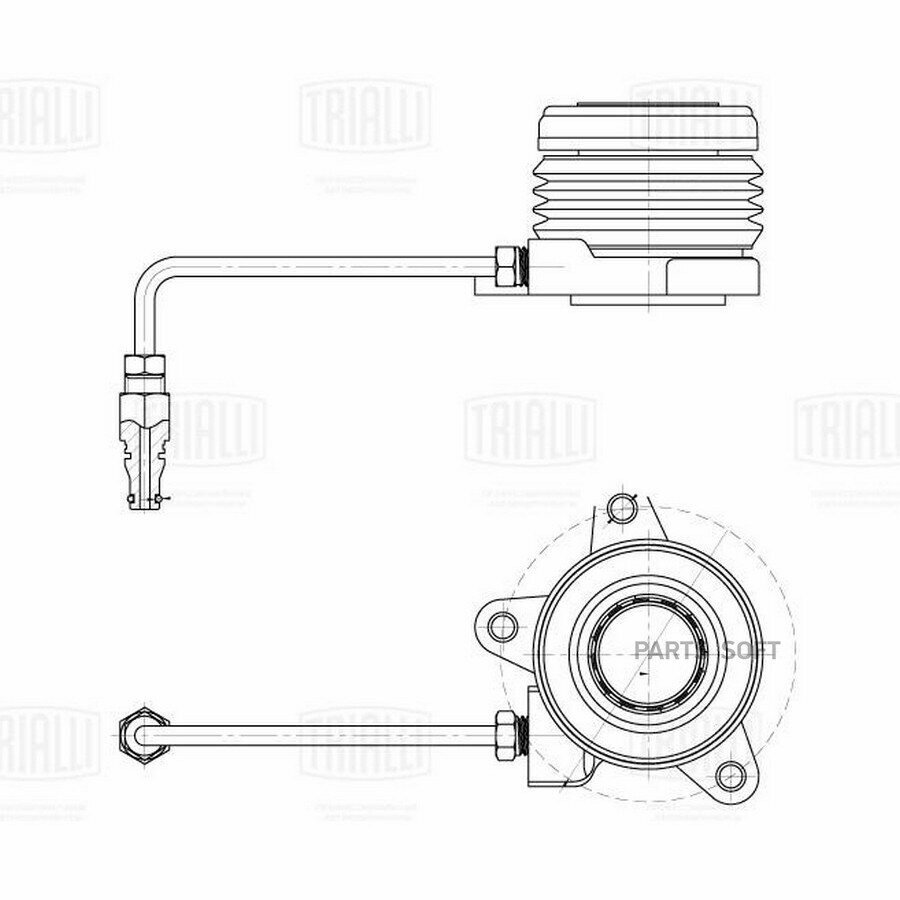 Муфта выкл. сцеп. SsangYong Actyon II (12-) (гидравл.) (CT 1702) TRIALLI CT1702 | цена за 1 шт