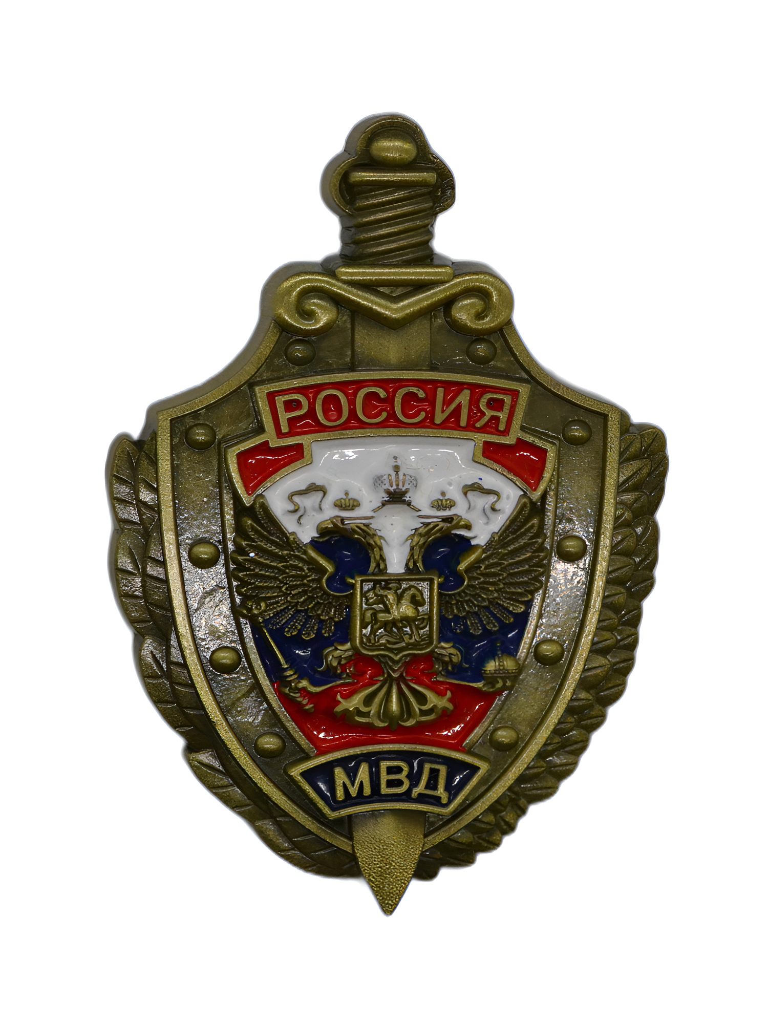Знак "МВД России (щит)", цанга
